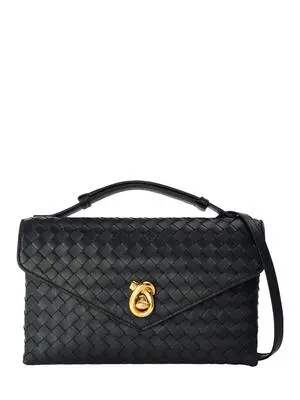 Bottega Veneta Knot Lock Shoulder Bag - Black