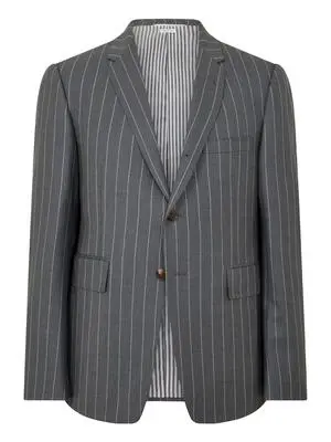 Thom Browne Pinstripe Single-breasted Blazer - Black
