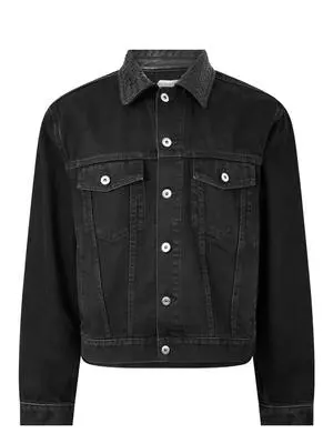 Bottega Veneta Denim Trucker Jacket - Black