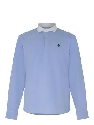 PRADA Long-sleeve Poplin Polo Shirt