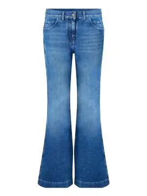 Moncler Mid-rise Flared Trousers - Blue