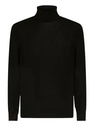 Etro High Neck Jumper With Rear Logo - Black