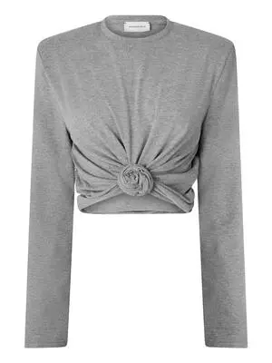 Magda Butrym Long Sleeve Blouse With Knot Detailing - No