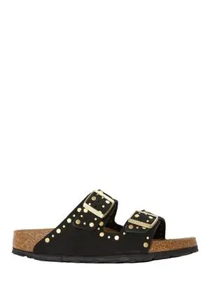 BIRKENSTOCK Birkenstock Arizona Studded Flat Sandals Black