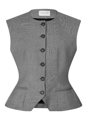 Magda Butrym Sleeveless Tailored Waistcoat - Gray