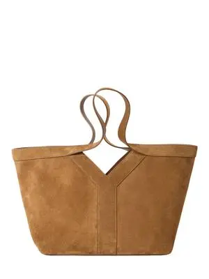 Saint Laurent Saint Laurent Suede Tote Bag With Twin Carry Handles No