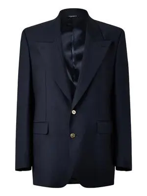 Dolce & Gabbana Double Breasted Tailored Blazer - Black