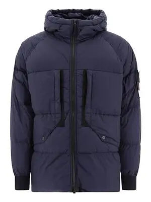 STONE ISLAND Stone Island Zip-Up Puffer Jacket With Hood