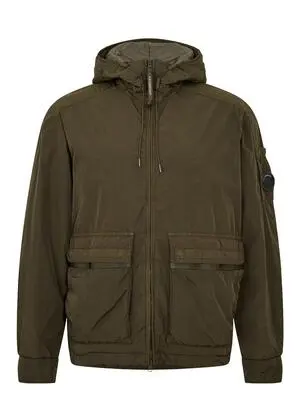 C.P. COMPANY Lightweight Hooded Windbreaker Jacket - Green