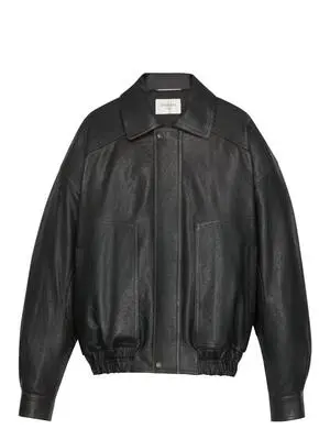Saint Laurent Saint Laurent Grained Lambskin Jacket Black