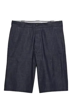 Prada Raw Denim Bermuda Shorts - Navy