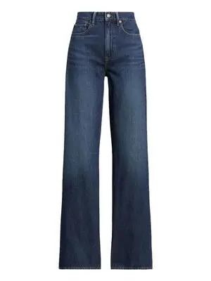 POLO RALPH LAUREN Polo Ralph Lauren Whiskered Effect Wide-Leg Jeans
