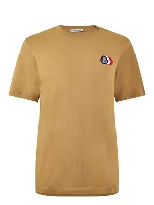 Moncler Printed Logo T-shirt - Nude