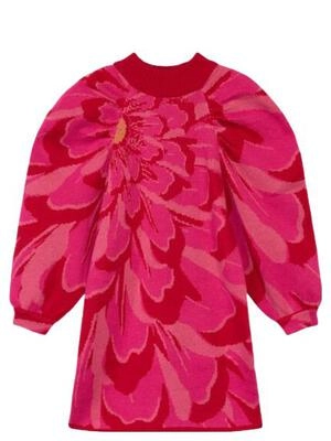 Farm Rio Long Sleeve Dress - Red