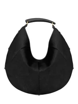Saint Laurent Saint Laurent Mombasa Large In Pony Hair Leather Black