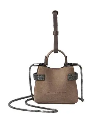 Brunello Cucinelli Small Essence Tote Bag - Brown