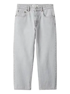 Miu Miu Five-pocket Denim Jeans - Grey