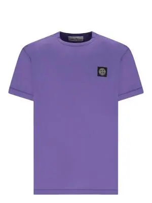 Stone Island Short-sleeved T-shirt - Lavender