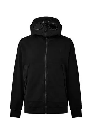 C.P. COMPANY Zip-up Hooded Fleece Sweat Jacket - No