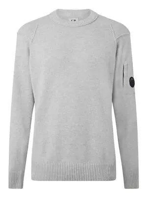C.P. COMPANY Knit Crew Neck Sweater - Gray