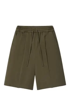 Fear Of God Drawstring Pleated Shorts - Moss