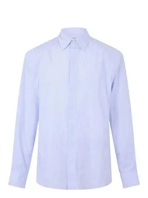 Saint Laurent Long Sleeve Patterned Shirt - Blue