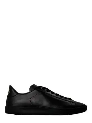 VALENTINO Valentino Glossy Leather Low-Top Sneakers