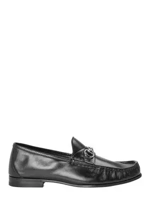Gucci Bella Loafer With Horsebit Detailing - Black
