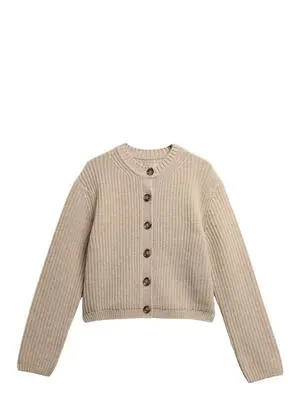 Barbour Button-front Knit Cardigan - Birch