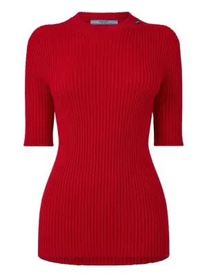 PRADA Prada Fitted Midsleeve Knit Top