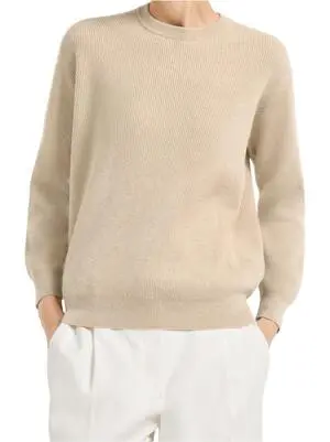 BRUNELLO CUCINELLI Brunello Cucinelli Cashmere English Rib Knit Sweater