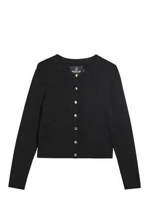 Barbour Button-front Knit Cardigan - Black