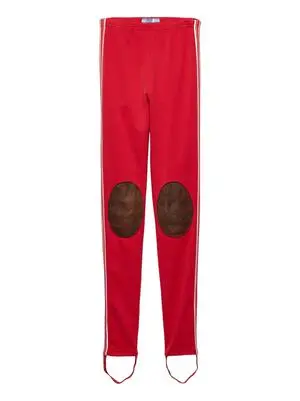Prada Fleece Leggings - Red