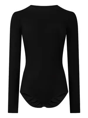 MAISON MARGIELA Long Sleeve Crewneck Bodysuit - Black