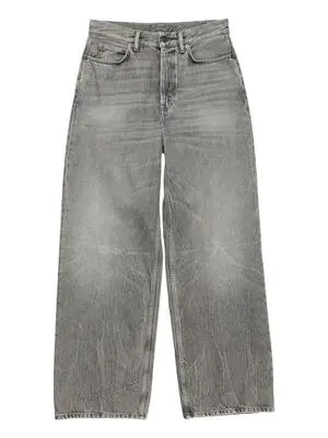 ACNE STUDIOS Acne Studios 1981 Logo-Patch Wide-Leg Denim Trousers