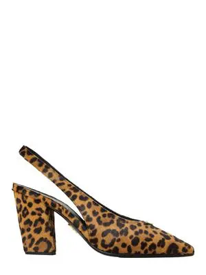 PRADA Prada Leopard Print Slingback High Heel Pumps
