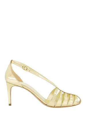 FERRAGAMO Crossover-strap Stiletto Sandals - Gold