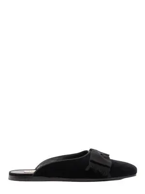 VALENTINO Valentino Flat Sandals With Bow Detailing