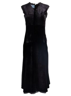 PRADA Prada Sleeveless V-Neck Jacquard Dress