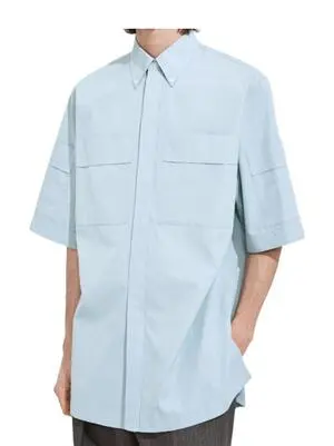Bottega Veneta Cotton Poplin Shirt - Blue