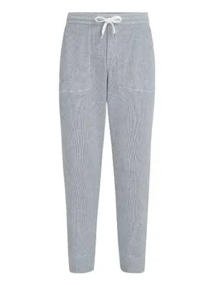 Brunello Cucinelli Ribbed-knit Track Pants - Grey