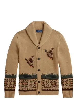 POLO RALPH LAUREN Polo Ralph Lauren Shawl Collar Cardigan With Duck Motif