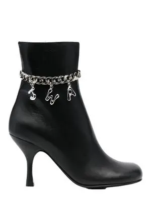 J.W.ANDERSON 80mm Logo-embellished Leather Boots - Black