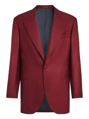 Brunello Cucinelli Peaked-lapels Blazer - Red