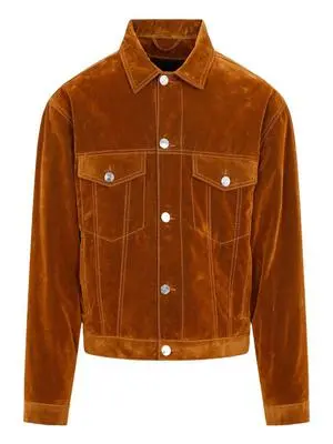 Etro Logo-embroidered Velvet Jacket - Brown