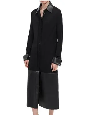 Bottega Veneta Crepe Viscose Jersey Dress - Black