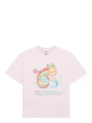 Casablanca Manga Tennis Graphic Print Organic Cotton T-shirt - Pink