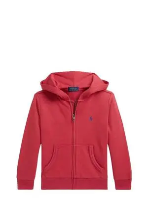 Polo Ralph Lauren Polo Ralph Lauren Logo Embroidered Zip-Fastening Hoodie Red