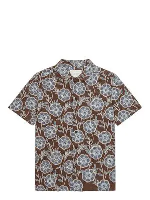 LES DEUX Short Sleeve Shirt - Brown