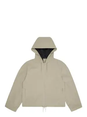 Rains Long Sleeve Casual Jacket With Hood - Beige